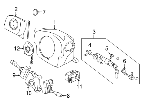 48720-AG000 Genuine Nissan #48720AG000 SOLENOID Assembly-S