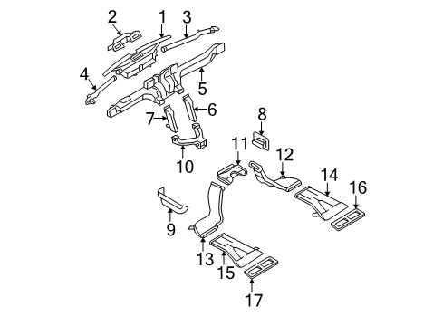 27860-EH100 Genuine Nissan #27860EH100 Duct-Ventilator