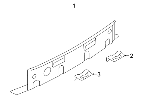 85240-1BA0B Genuine Nissan #852401BA0B RETAINER-Rear B
