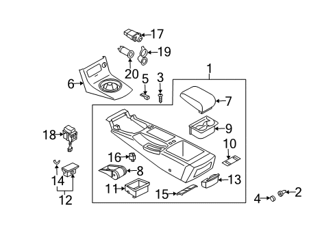 96912-AL810 Genuine Nissan #96912AL810 Mask-Console