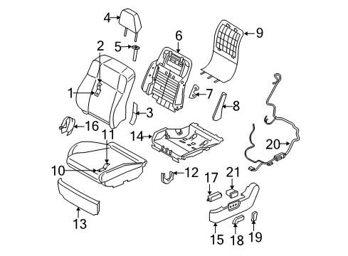 87351-EG00A Genuine Nissan #87351EG00A Frame Assembly-FRON