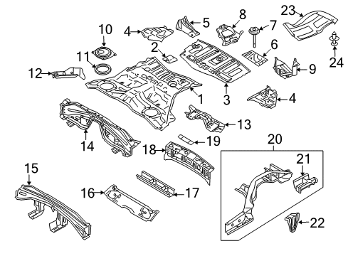 75521-1BA0A Genuine Nissan #755211BA0A Extension-Side