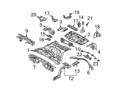 74546-AM800 Genuine Nissan #74546AM800 Reinforce Assembly