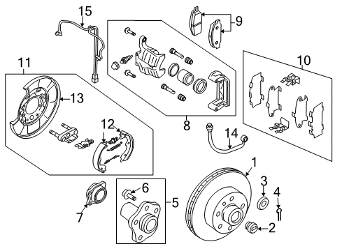 43210-WL000 Genuine Nissan 43210WL000 Bearing-Rear Ax
