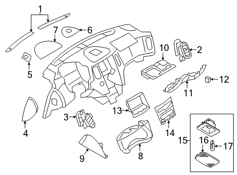 68750-1BA0A Genuine Nissan #687501BA0A VENTILATOR Assembly