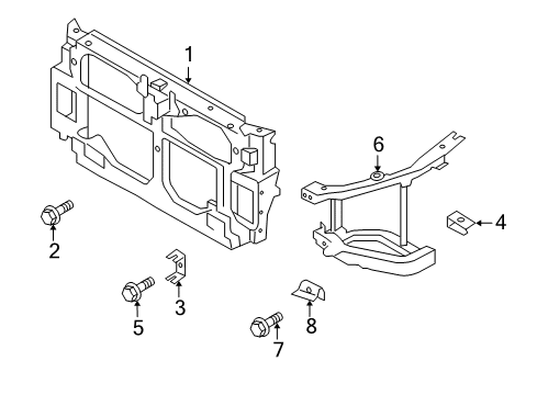 62520-EG00A Genuine Nissan #62520EG00A Support Assembly