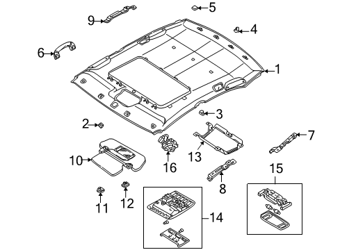 73982-AR000 Genuine Nissan #73982AR000 SPACER-HEADLINI