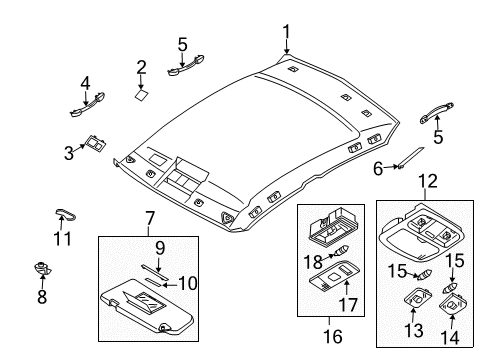 73975-AL500 Genuine Nissan #73975AL500 FINISHER Assembly-R