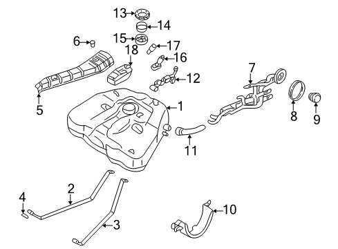 17042-4B00A Genuine Nissan #170424B00A Pump Assy-Fuel