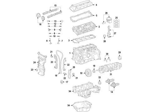 10102-3TA0C Genuine Nissan #101023TA0C Engine-Bare