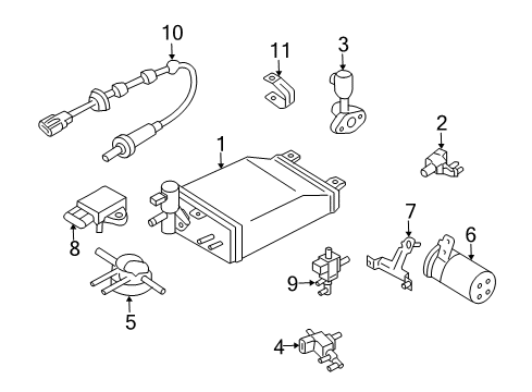 22690-8J001 Genuine Nissan #226908J001 Heated Oxygen Sensor
