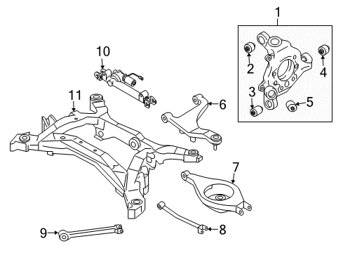 55705-AQ500 Genuine Nissan #55705AQ500 ACTUATER COMPLE