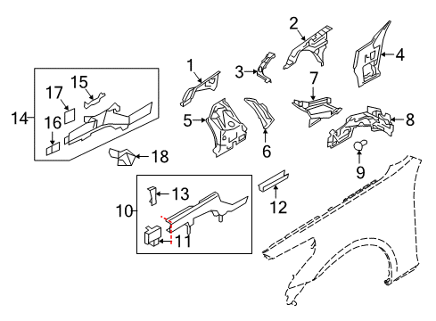 751A6-1BA0A Genuine Nissan #751A61BA0A Connector Assy