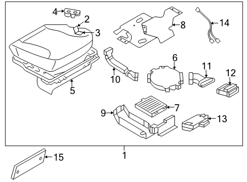 87370-CS015 Genuine Nissan #87370CS015 Trim Assembly-Front