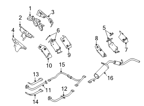 208A0-4S500 Genuine Nissan #208A04S500 Three Way Catalyst