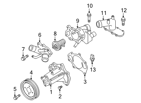 11060-1LA0A Genuine Nissan #110601LA0A Outlet Water