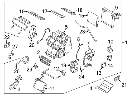 27287-AL500 Genuine Nissan #27287AL500 Seal-Cooling Un