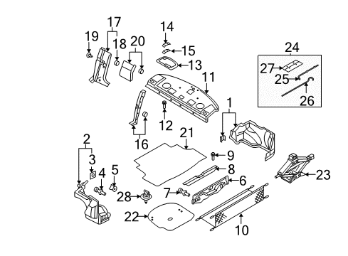 01553-10411 Genuine Nissan 0155310411 Clip