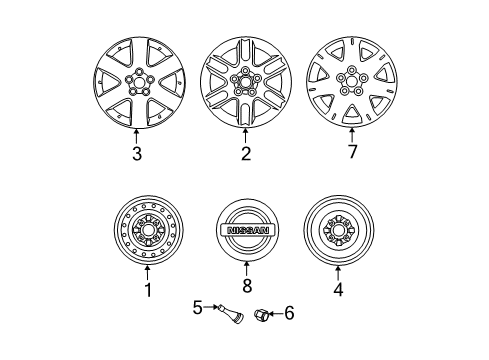40300-ZM03A Genuine Nissan 40300ZM03A Aluminum Wheel