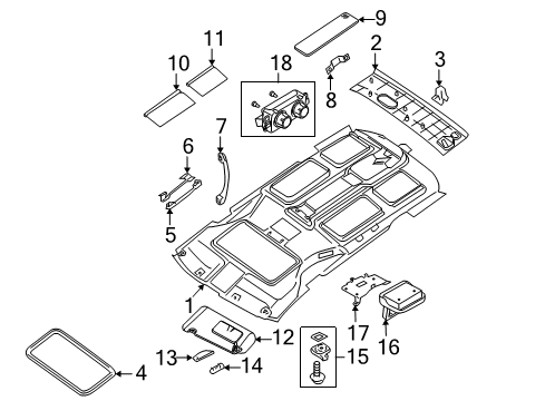 27501-5Z001 Genuine Nissan #275015Z001 Control Assembly-Rear
