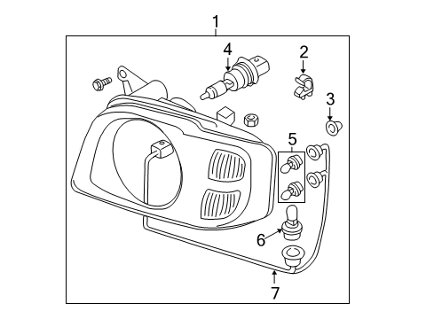 26719-89915 Genuine Nissan #2671989915 Bulb