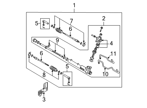 49271-8J000 Genuine Nissan #492718J000 Rack Assy-Power Steering