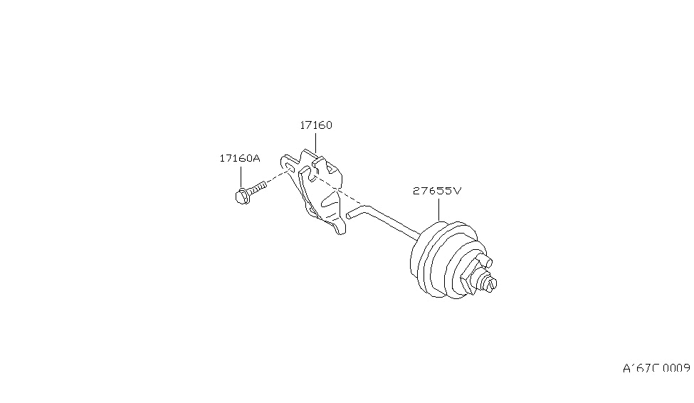 27655-17A02 Genuine Nissan #2765517A02 Actuator