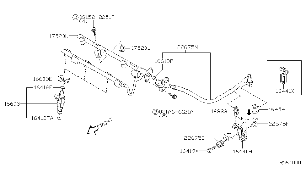 22675-8J120 | Genuine Nissan #22675-8J120 DAMPER ASSY-FUEL