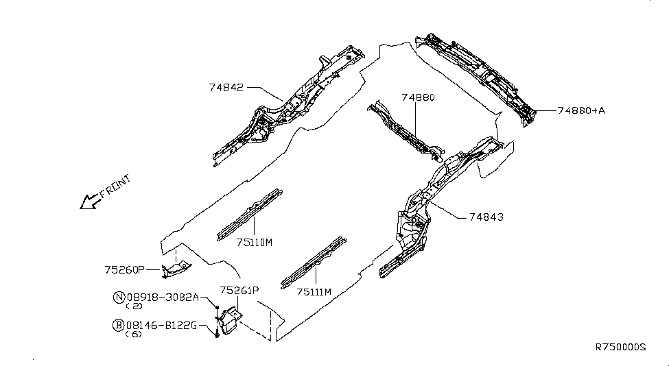 2007 Nissan Xterra Member & Fitting - Nissan Parts Deal