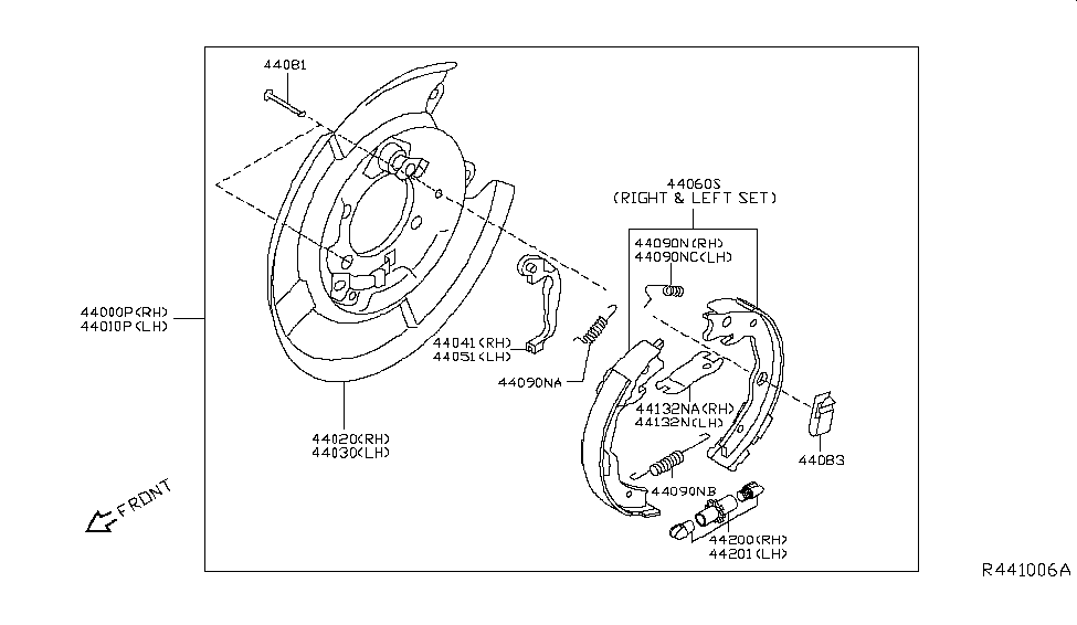 44091-4CU1A Genuine Nissan #440914CU1A Spring