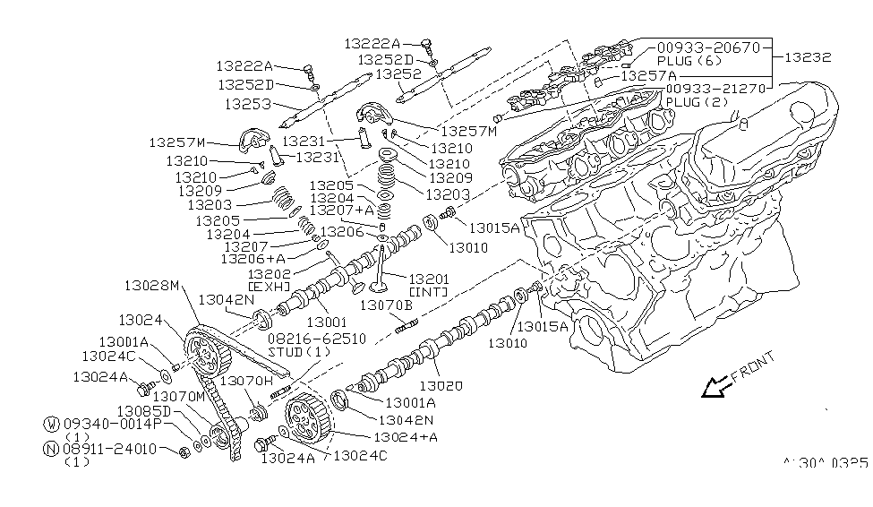1999 Nissan Pathfinder Camshaft & Valve Mechanism