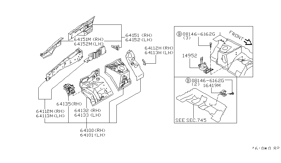 64114-3W400 Genuine Nissan Part