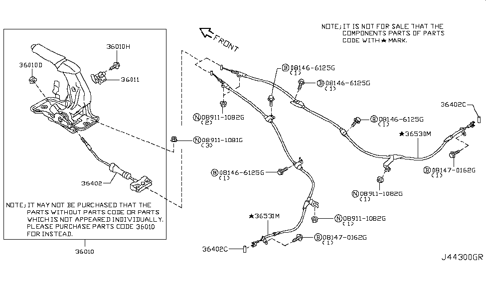36011-4P00A - Genuine Nissan Parts