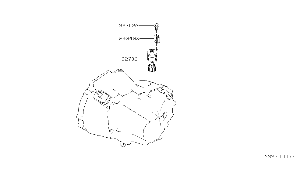 32702-32U00 | Genuine Nissan #32702-32U00 PINION ASSY-SPEEDOMETER