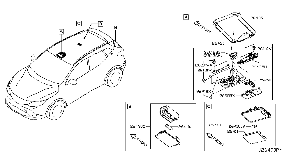96988-6MD7B Genuine Nissan Part