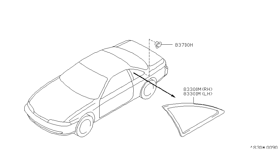83307-70F00 - Genuine Nissan Parts