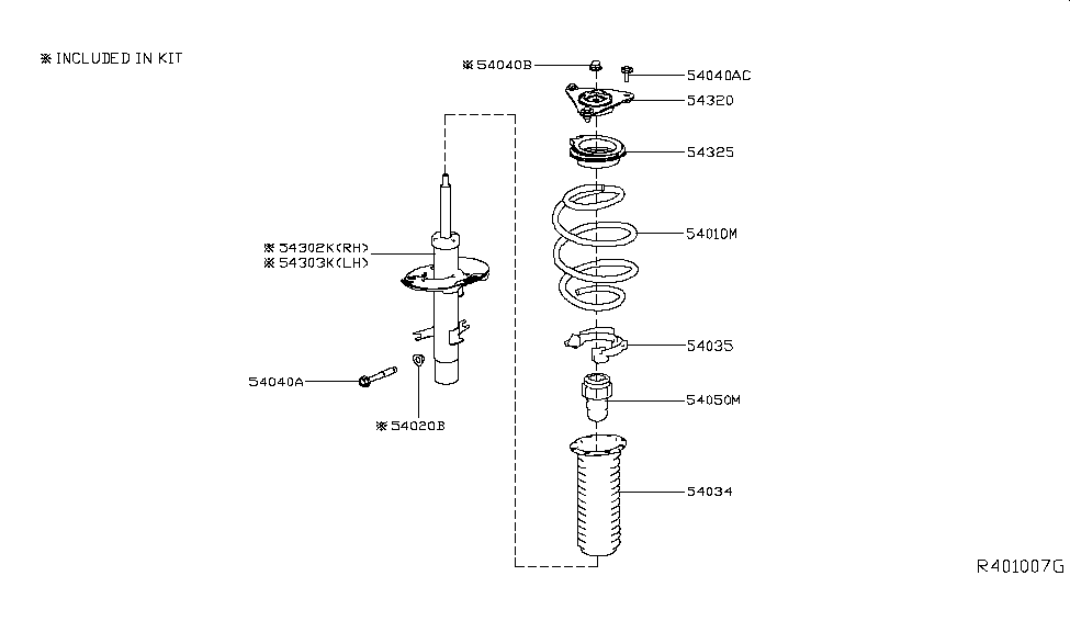 54325-6CA0A | Genuine Nissan #54325-6CA0A BEARING-STRUT