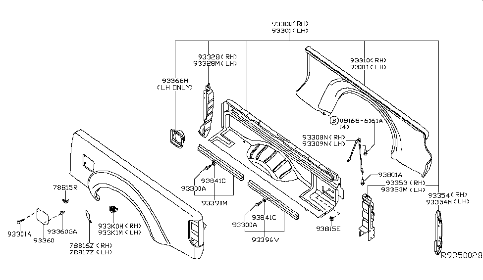 78816-9BM0B - Genuine Nissan Parts