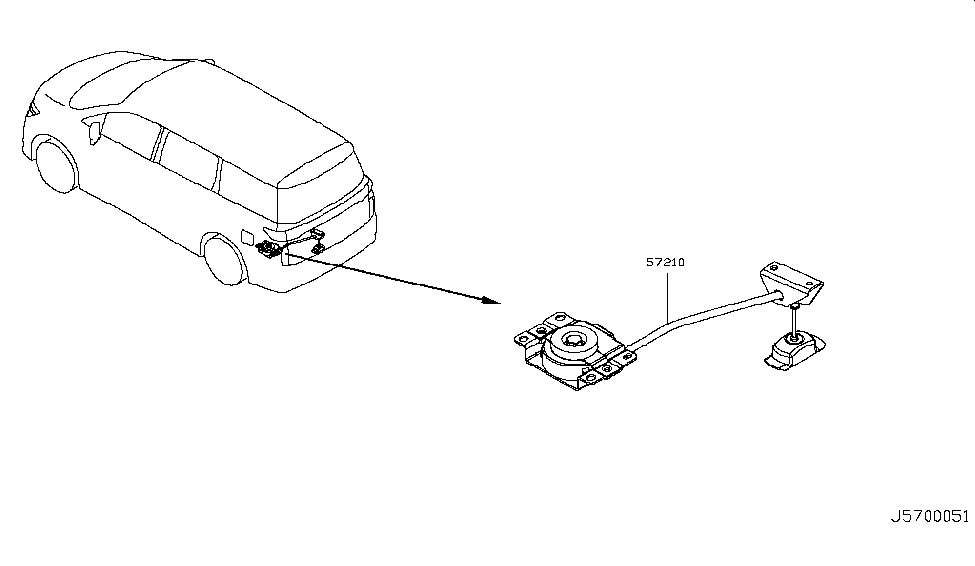 2016 Nissan Quest Spare Tire Hanger - Nissan Parts Deal