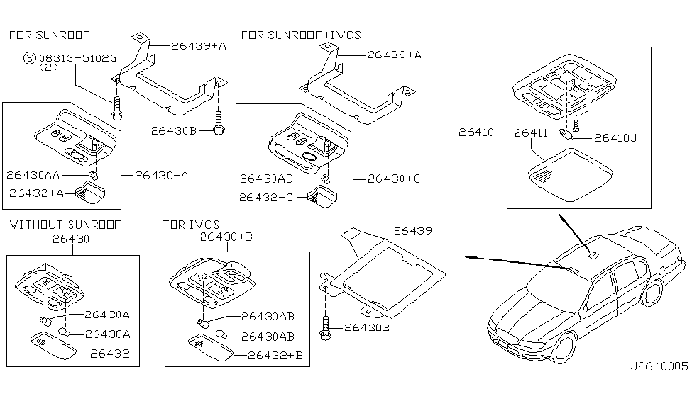 26282-5L300 | Genuine Nissan #26282-5L300 BULB