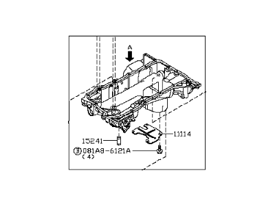 11110-1LA1A Genuine Nissan #111101LA1A Pan Assy Oil