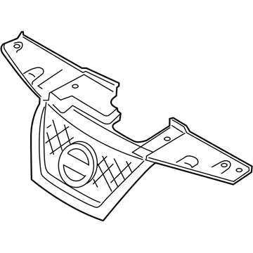 62072-3YW0A Genuine Nissan #620723YW0A Grille-Front Bumper,Center