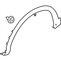 63810-6MA0A | Genuine Nissan #638106MA0A OVER FENDER-FRONT,RH