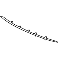 62072-5HA0A Genuine Nissan #620725HA0A Moulding-Front Bumper