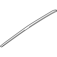 73853-5BC0A Genuine Nissan #738535BC0A Moulding Assy-Roof Side LH