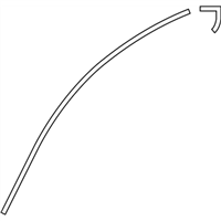 76812-3SG0A Genuine Nissan #768123SG0A MOULDING-Drip,RH