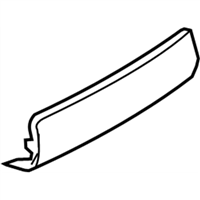 85018-5ZW0B Genuine Nissan #850185ZW0B Finisher-Rear Bumper,Lower