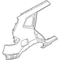 78113-4BA0A | Genuine Nissan #781134BA0A FENDER-REAR,LH