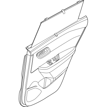 829A0-6RA3A Genuine Nissan #829A06RA3A Trim Module-Rear Door,RH