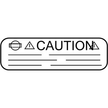 Information Labels - 2021 Nissan NV 200